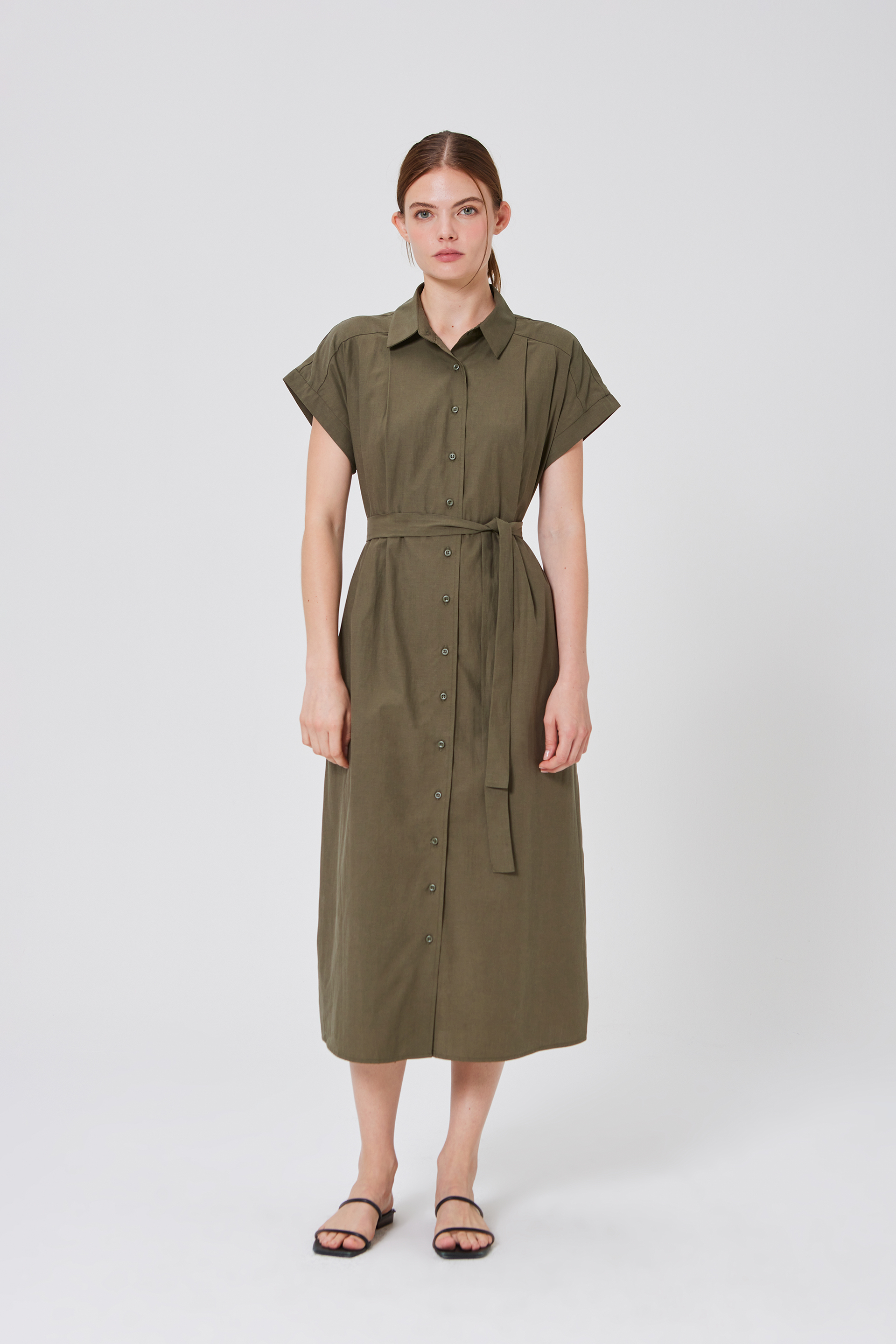 Viscose Midi Dress Our Second Nature